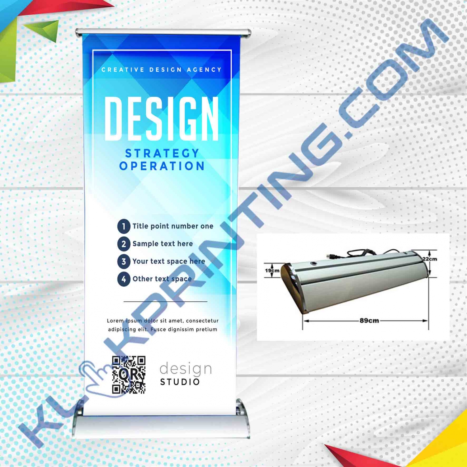 RUE01-Roll up banner elektrik hires-Albatross - OK Printing - Printing ...